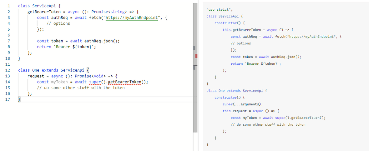 Super vs ES6 Classes in TypeScript | Cellv2's Blog